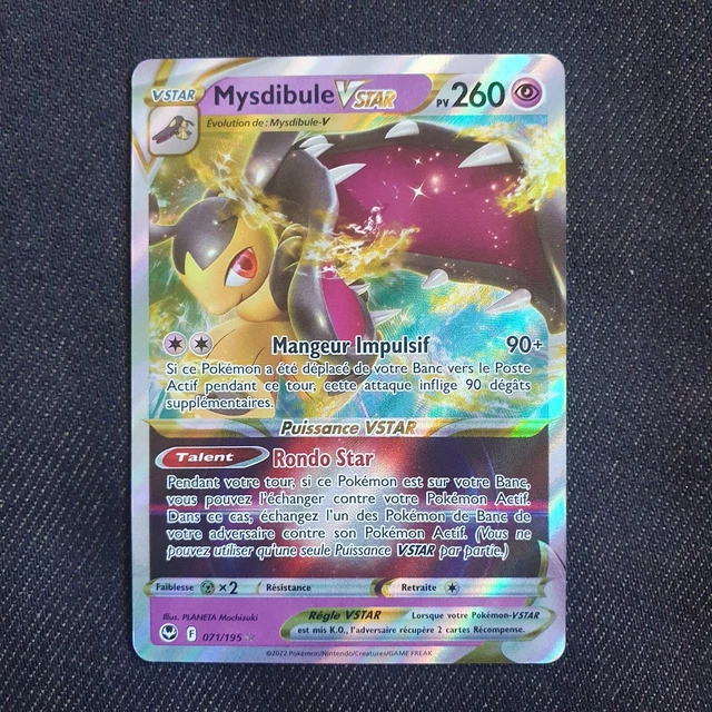 CARTE POKÉMON MYSDIBULE VSTAR 071/195 ultra rare EB12 tempête argentée ...
