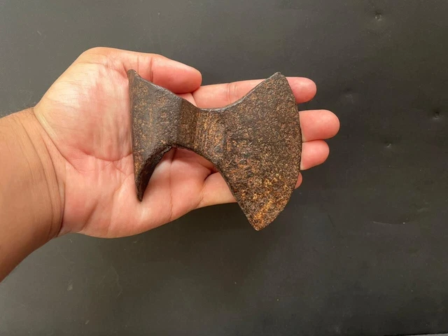 OLD VINTAGE HAND Forged Rustic Iron Axe Hatchet / Axe Head Wood Cutter ...