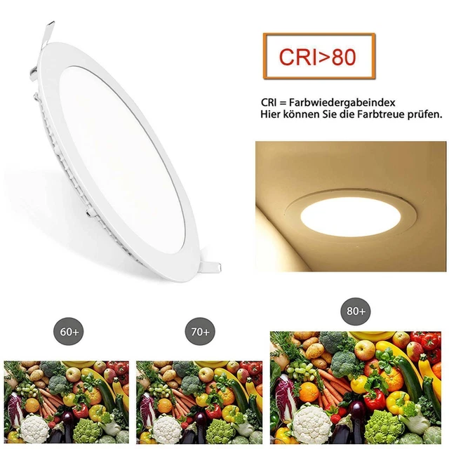 10X LED SPOT recessed spotlight panel ceiling wall light ultraslim ...