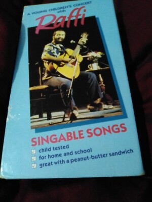 RAFFI SINGABLE Songs Young Children's Concert Vhs Video New Sealed 45 ...
