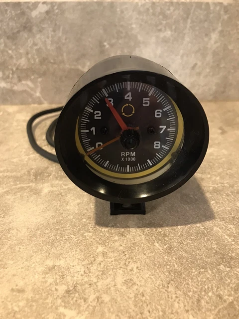 VINTAGE VDO 8000 rpm racing Tachometer cockpit gauge Porsche Volkswagen ...