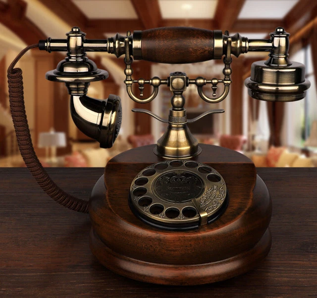 ANTIQUE COLLECTIBLE VINTAGE Telephone Rare Royal Decor Rotary Phones ...