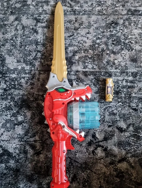POWER RANGERS DINO charge super charge sabre sword with gold sd energem ...