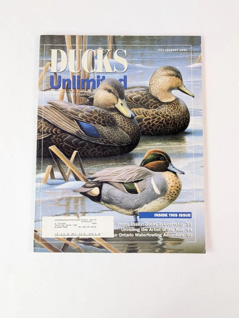 DUCKS UNLIMITED MAGAZINE Vtg July/Aug 1996 Volume 60 Number 4 Artist Of ...