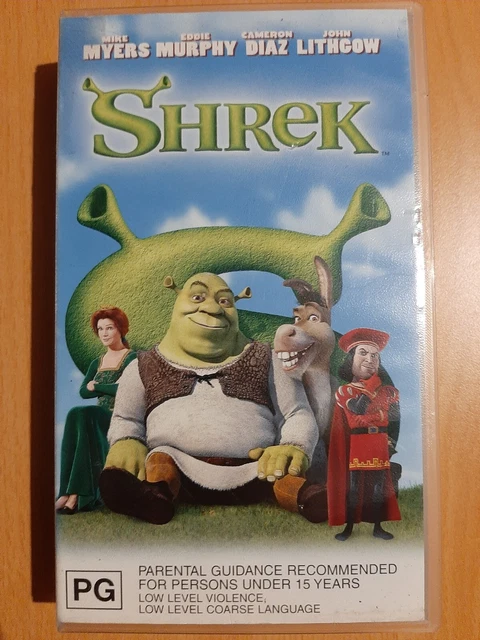 SHREK - 2001 VHS Movie - Dreamworks - Mike Myres, Eddie Murphy & John ...
