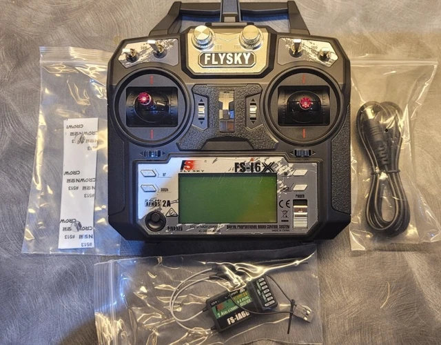 FLYSKY FS-I6X 6 Channel Receiver & Transmitter Set £40.00 - PicClick UK