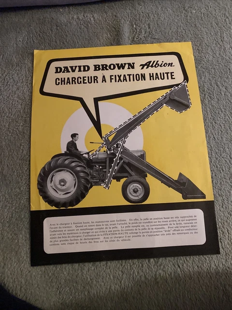 PROSPECTUS TRACTEUR DAVID Brown No Brochure Massey Ih Cormick Deutz EUR 7,99 - PicClick FR