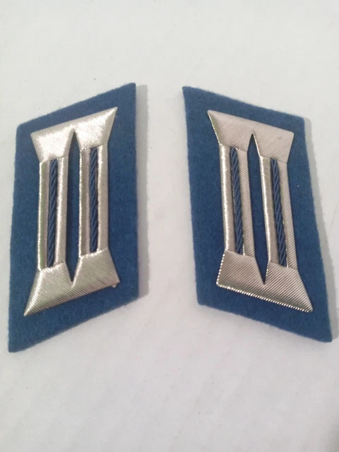 EAST GERMAN DDR Transportpolizei Police Badge Higher Rank Collar Tab ...