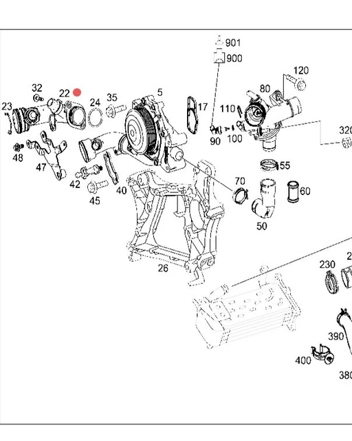 MERCEDES W212 W166 W204 Om651 Tubo Liquido Raffreddamento Oem ...