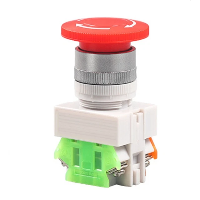 RED MUSHROOM CAP Push Button Switch for Electromagnetic Starter Control ...
