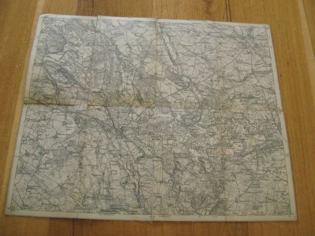 ALTE LANDKARTE SCHRIMM in Posen Santomischel Schroda von 1892 auf ...