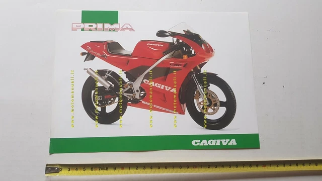 CAGIVA PRIMA 50 1992 depliant originale brochure moto EUR 13,00 ...