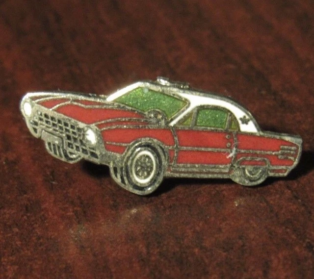 VINTAGE FORD THUNDERBIRD Hat Lapel Pin - T-Bird Red Facing Left #2 $5. ...