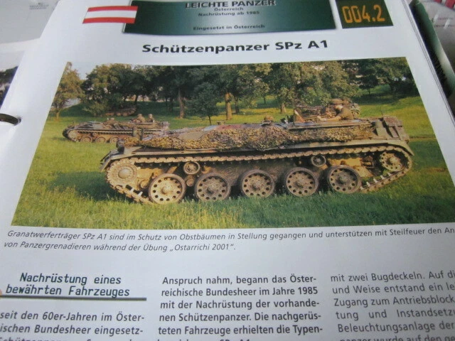 MILITÄRFAHRZEUGE ARCHIV LEICHTE Panzer 4.2 Schützenpz SPz A1 Österreich ...