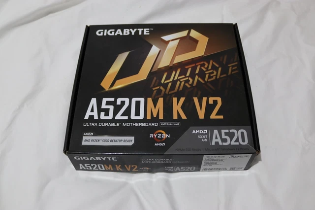 GIGABYTE A520M K V2 Motherboard AM4 Ultra Durable GbE LAN Bandwidth ...
