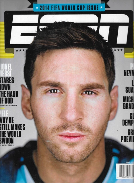 ESPN MAGAZINE LIONEL Messi Fifa World Cup Issue Pele Neymar Luis Suarez ...
