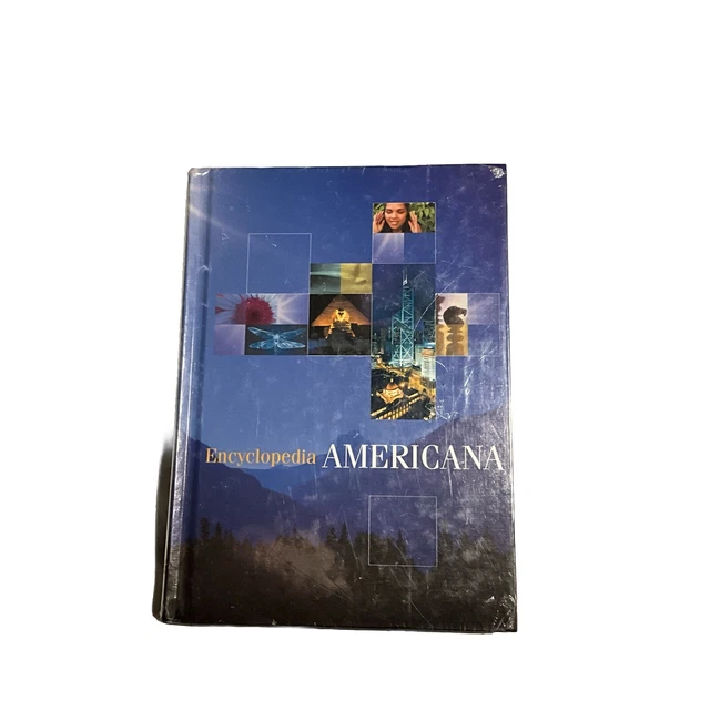 LIVRE RIGIDE SCOLAIRE Encyclopedia Americana Sumac/Peau neuf scellé EUR ...