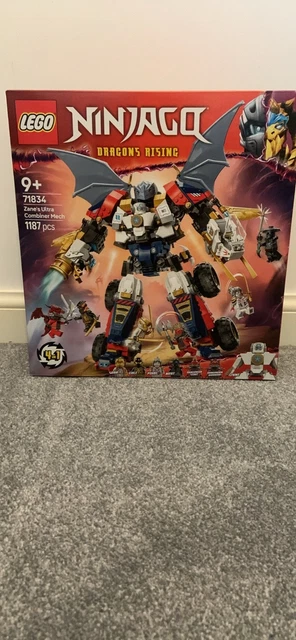 LEGO NINJAGO DRAGON'S Rising 71834 Set Zane's Ultra Combiner Mech £57. ...