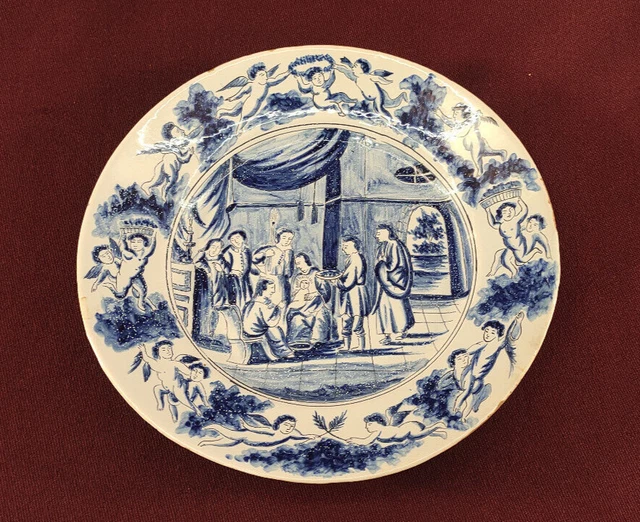 ROOS DELFT ASSIETTE bleu en faïence du XVIII ème siècle atelier la rose ...