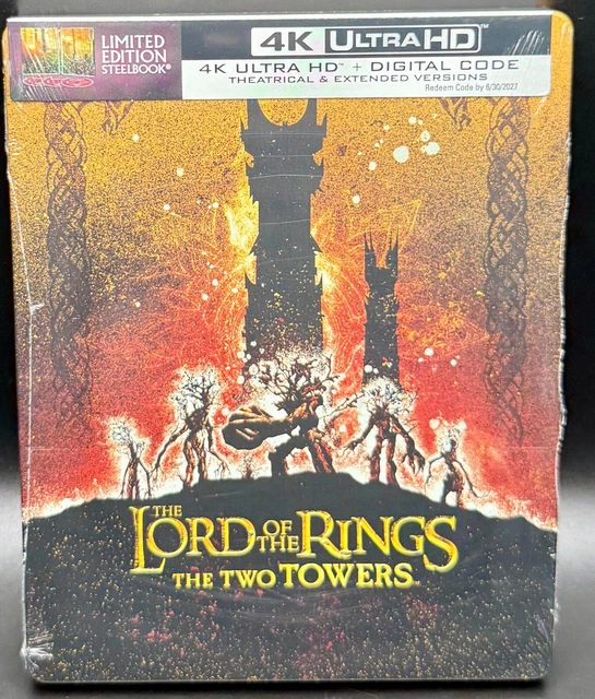 THE LORD OF The Rings: The Two Towers - 4K Uhd Bluray Steelbook *New ...