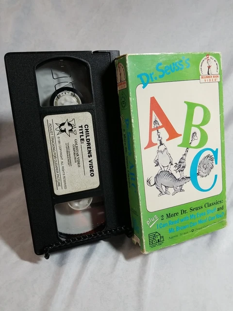 DR. SEUSS’S ABC VHS Video Tape, I Can Read + 2 More Classics Mr. Brown ...