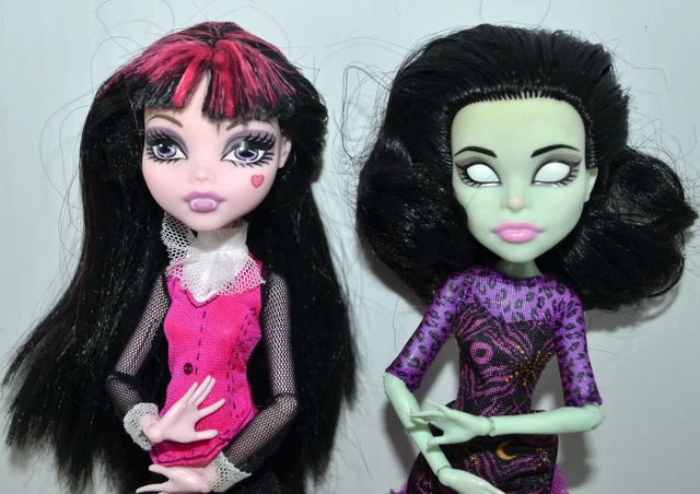 MONSTER HIGH DOLLS Lot Sarah Screams Draculaura Nefera Cleo Jackson ...