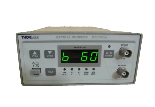 THORLABS MC1000A OPTICAL Chopper Lab Laser Modulation Beam Shutter 110V ...