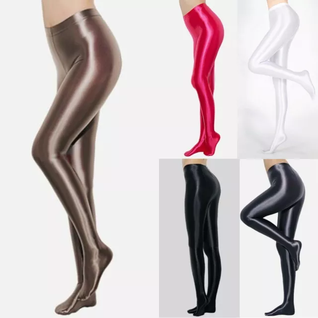 Sexy Wetlook GlÄnzende Damenstrümpfe Nylon Glitzer Strumpfhose Satin