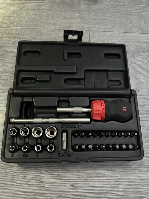 SNAP ON STUBBY Ratchet Metric Red Screwdriver Set SGDMRC31RK £177.50 ...