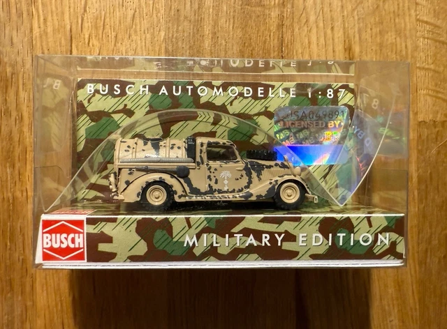 TOP: BUSCH 41562 Mercedes 170 V Tankwagen Military Edition Automodell 1 ...