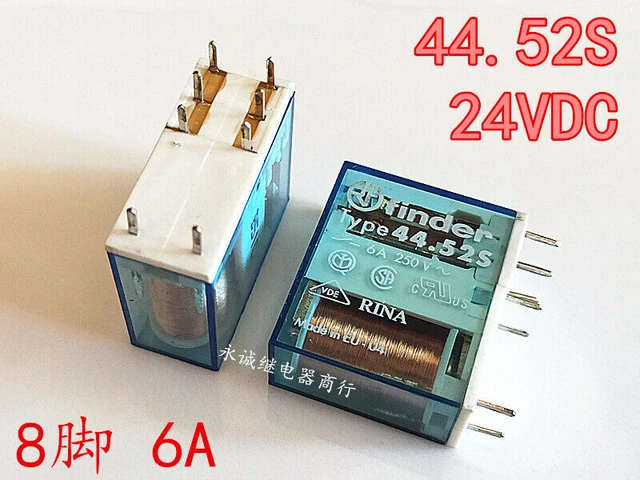 1PCS NEW RELAY 44.52S-24V 6A 8PIN 44.52.7.024.0000 24VDC For Finder $27 ...
