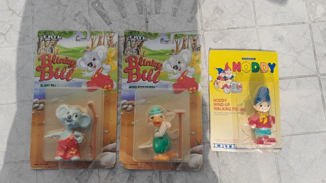 ERTL LOT PERSONNAGES Blinky Bill+ Jacko Kookaburra + Oui Oui Noddy Neuf ...