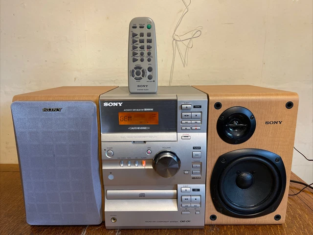 SONY HCD-CP1 MINI HIFI Audio System Radio, Cassette, CD Player 170W ...