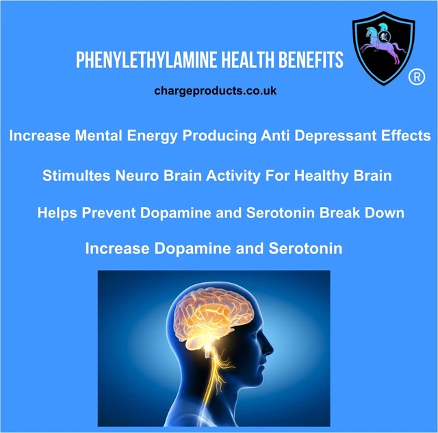 PHENYLETHYLAMINE HCL CAPSULES 500mg ADHD Dopamine & norepinephrine ...