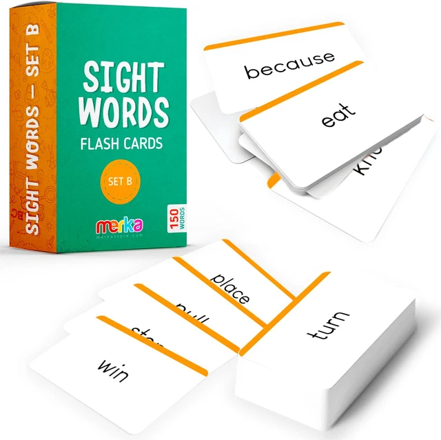 SIGHT WORDS FLASH Cards 1St Grade Learn to Read Reading Flash Cards for ...