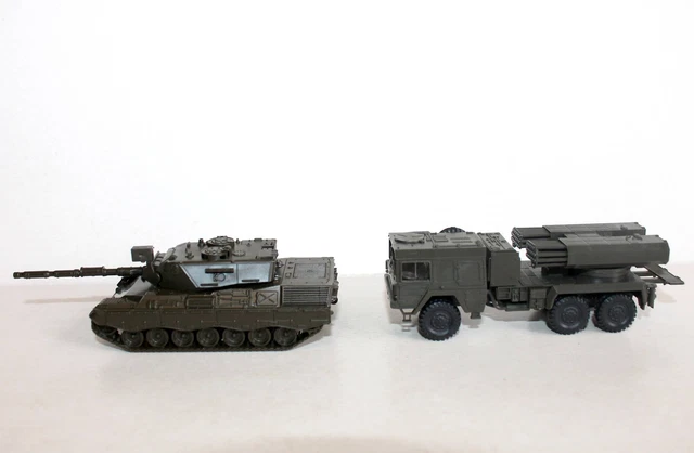 ROCO MINITANKS, MILITAIRE Ho N°257 Leopard 1 Char Combat + Lance Fusees ...
