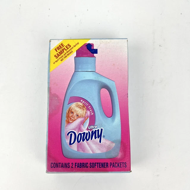VINTAGE 1995 DOWNY ULTRA Fabric Softener SAMPLE PACK Box 2 Packets Y2K ...
