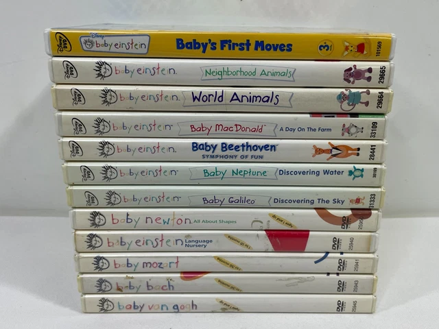 (12) DISNEY BABY Einstein Children's Learning Educational DVD Lot ...
