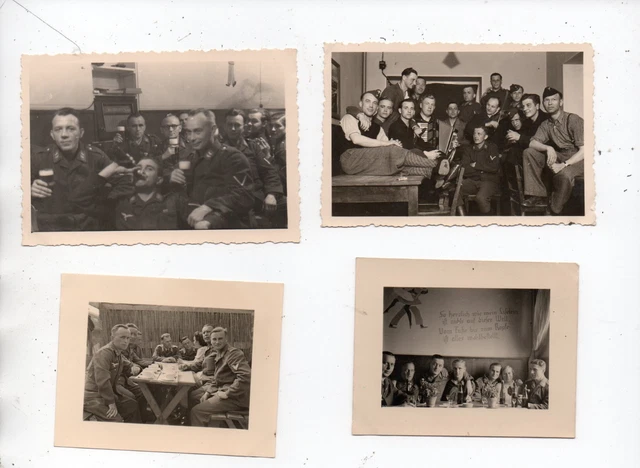 J25 - WANGEROOGE 1940/41 Quartier Musikabend Eröffnung Kantine Kamerad ...