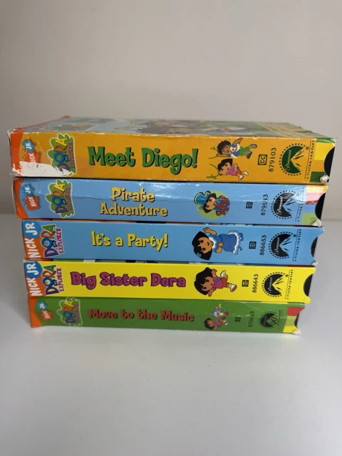 DORA THE EXPLORER VHS Lot Collection of 5 Video Tapes - Nick Jr $25.95 ...