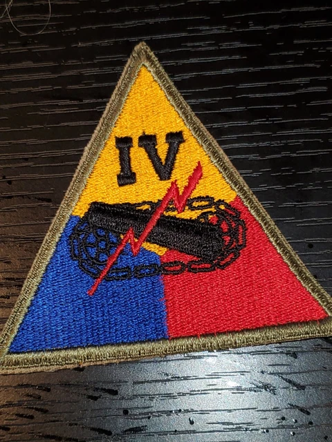 WWII US ARMY IV Corps Armor Tank Battalion Cut Edge Patch L@@K!!! EUR ...