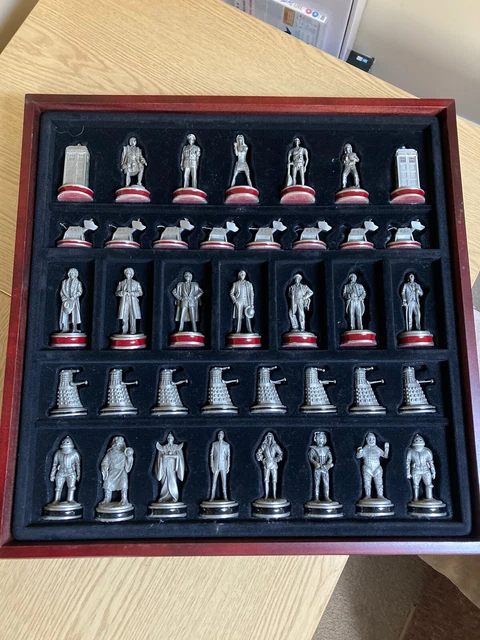DOCTOR WHO PEWTER Chess Set (Danbury Mint) Collectors Edition, Dalek ...