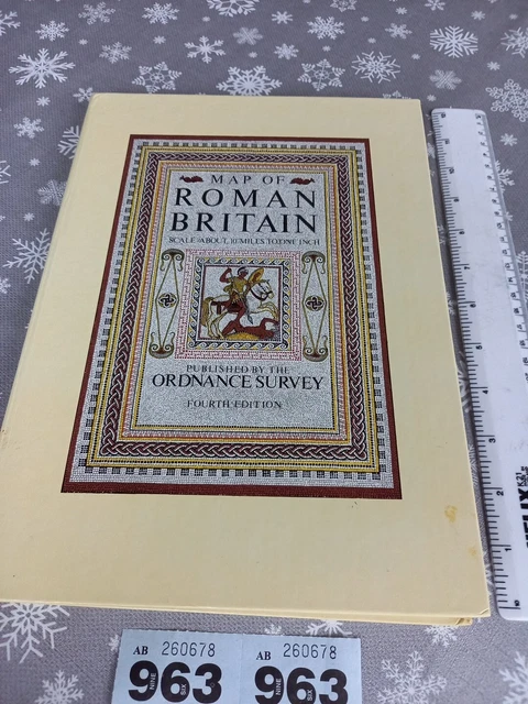 MAP OF ROMAN Britain OS 4th Edition (1978) VERY GOOD CONDITION WITH ...