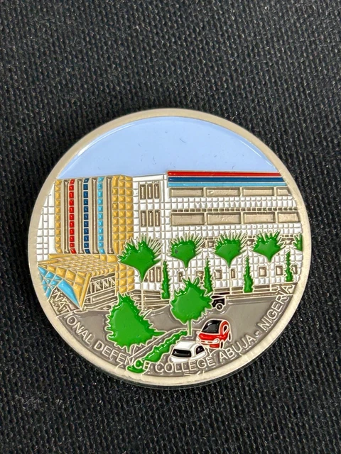 NIGERIA NATIONAL DEFENSE College Deputy Commandant Challenge Coin $21. ...
