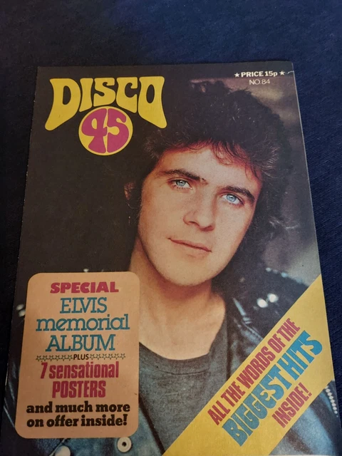 VINTAGE DISCO 45 Magazine OCTOBER 1977 #84 David Essex Donna Summer ...