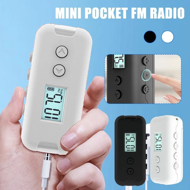 MINI POCKET FM Radio Portable 50 108MHZ Radio Receiver LCD with H6 ...