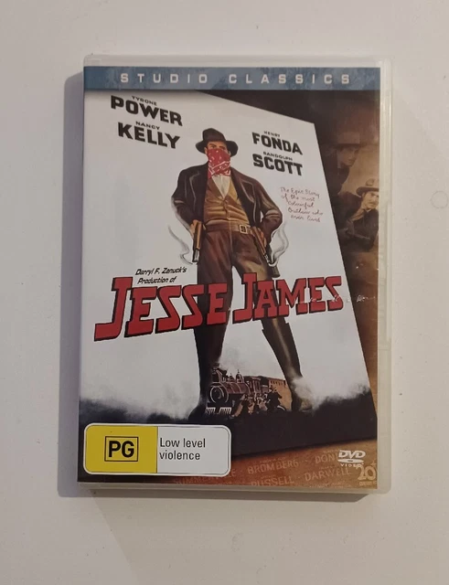 JESSE JAMES DVD Region 4 GC Brian Donlevy Henry Fonda Tyrone Power Free ...