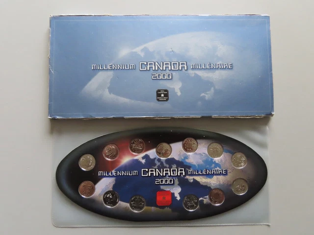ROYAL CANADIAN MINT 2000 Millennium Coin Set, Canada 24th 25th Birthday ...