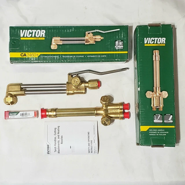 VICTOR CUTTING WELDING Torch Set CA2460+ Attachment 315FC+ Handle Tip ...