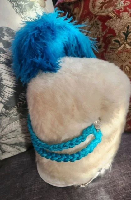 VINTAGE MAJORETTE MARCHING Band Drumline Fuzzy Hat £62.48 - PicClick UK